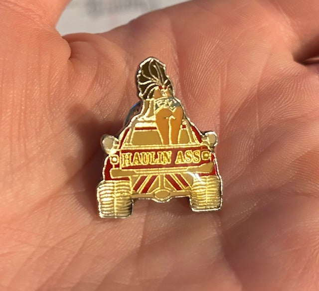 Hauling Ass Enamel Pin Deadrockers