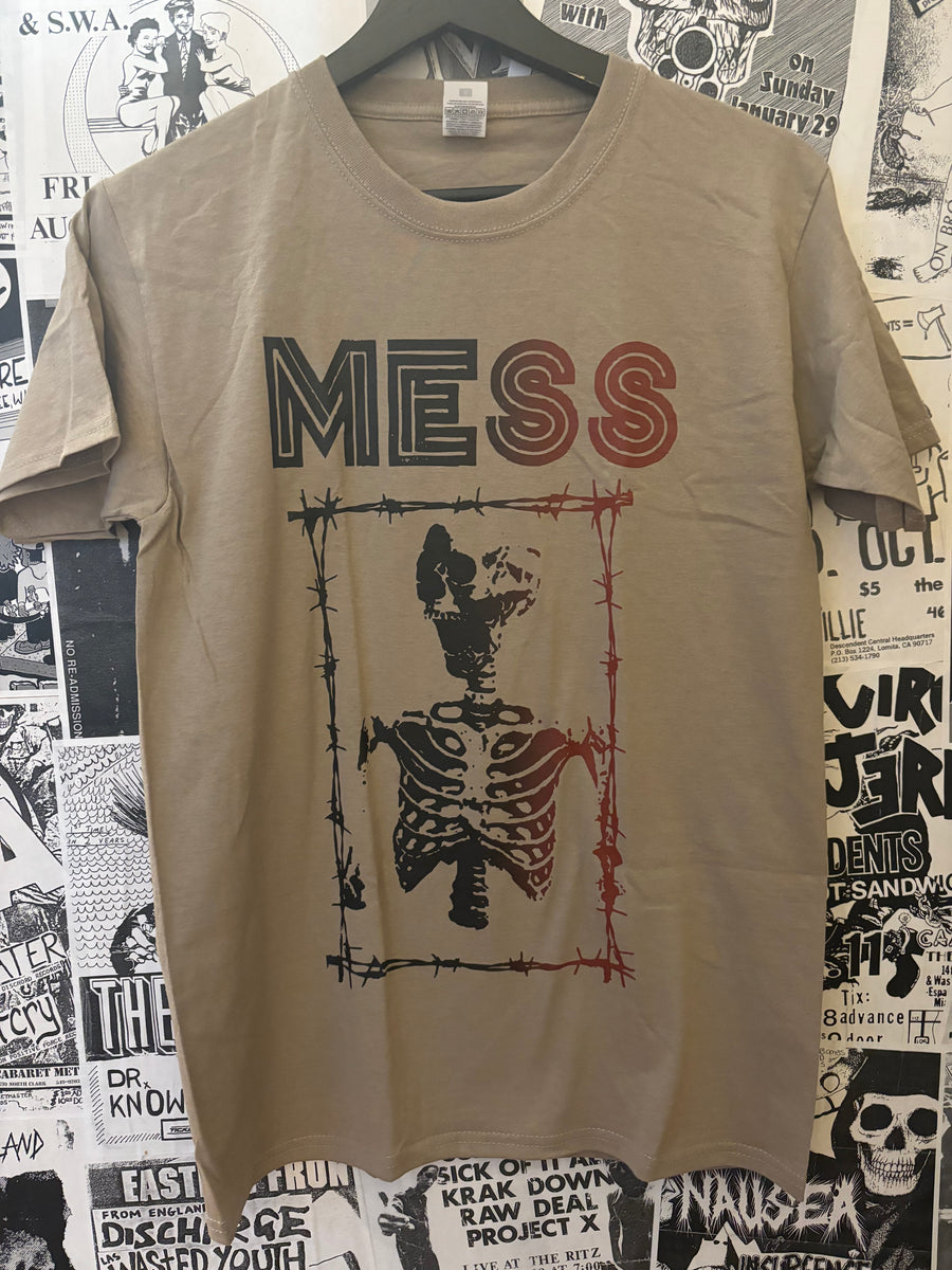 MESS Barbed Wire Skeleton Shirt – DeadRockers