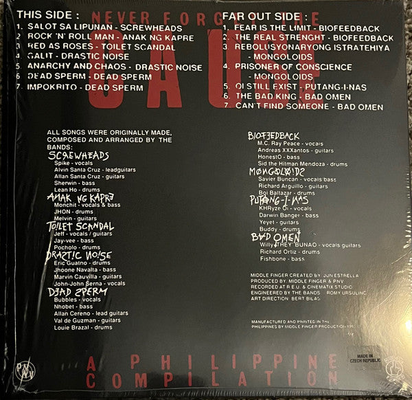 COMP - Never Forget the Cause LP (A Philippine Compilation) – DeadRockers