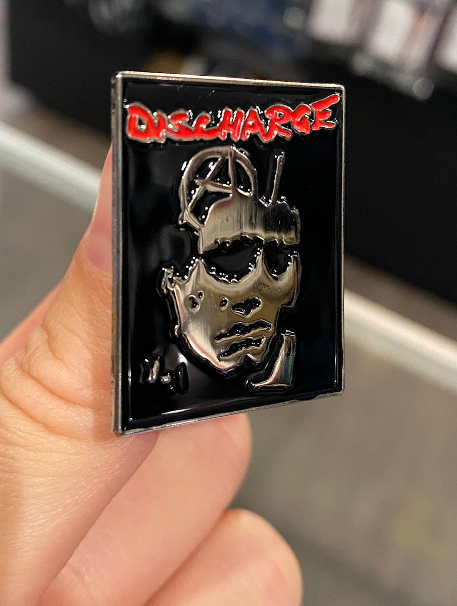 Discharge Face Enamel Pin – DeadRockers