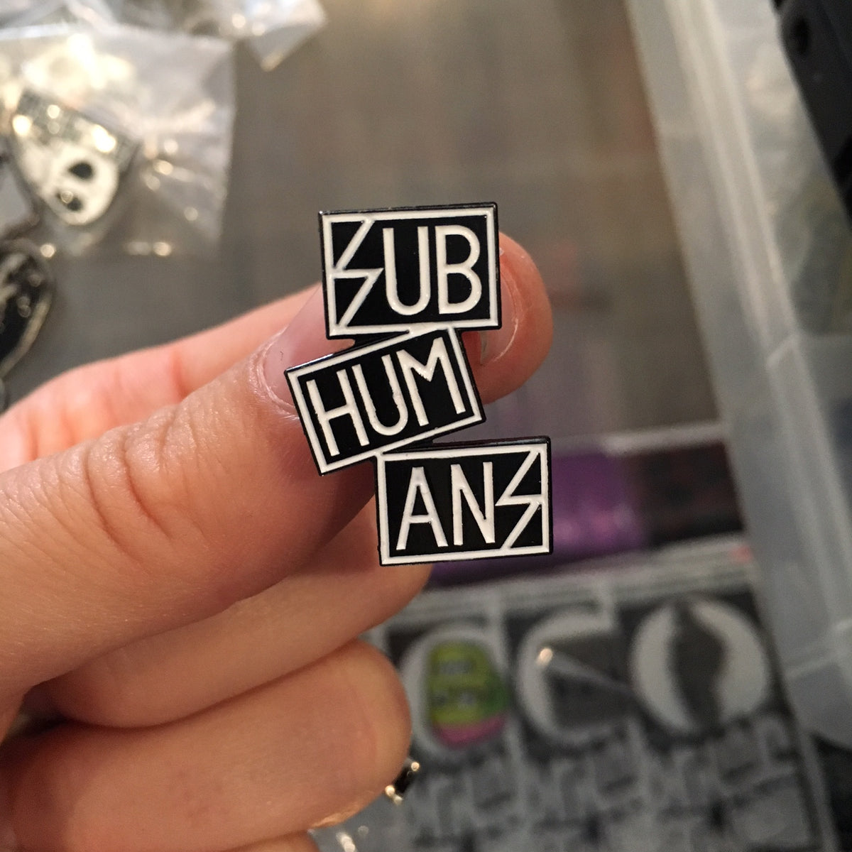Subhumans Logo Enamel Pin – DeadRockers