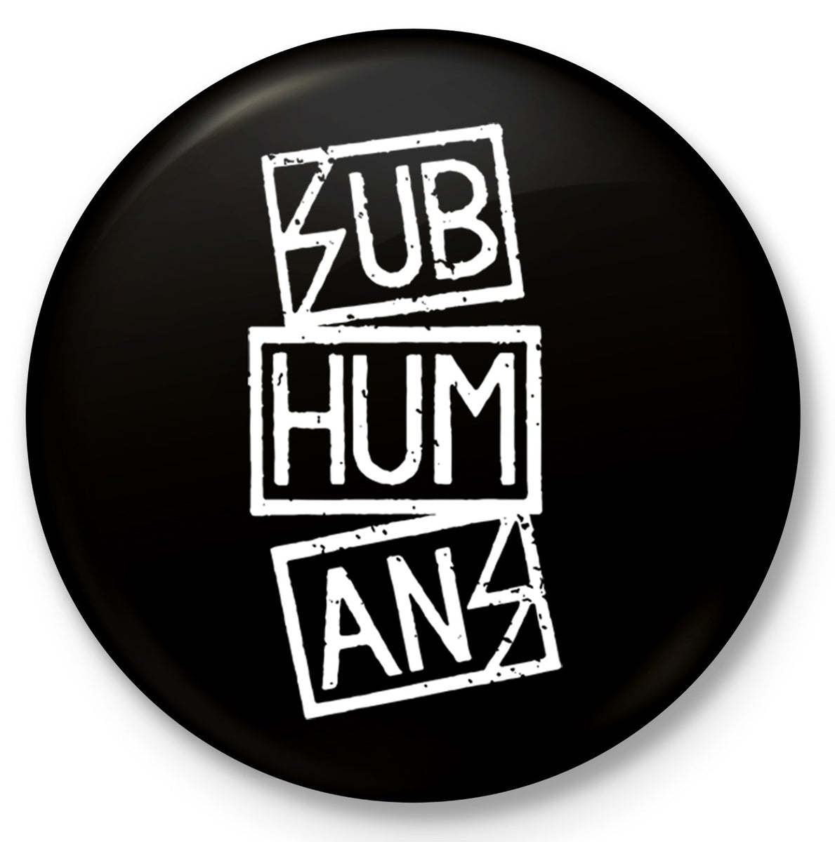 Subhumans Font Button – DeadRockers